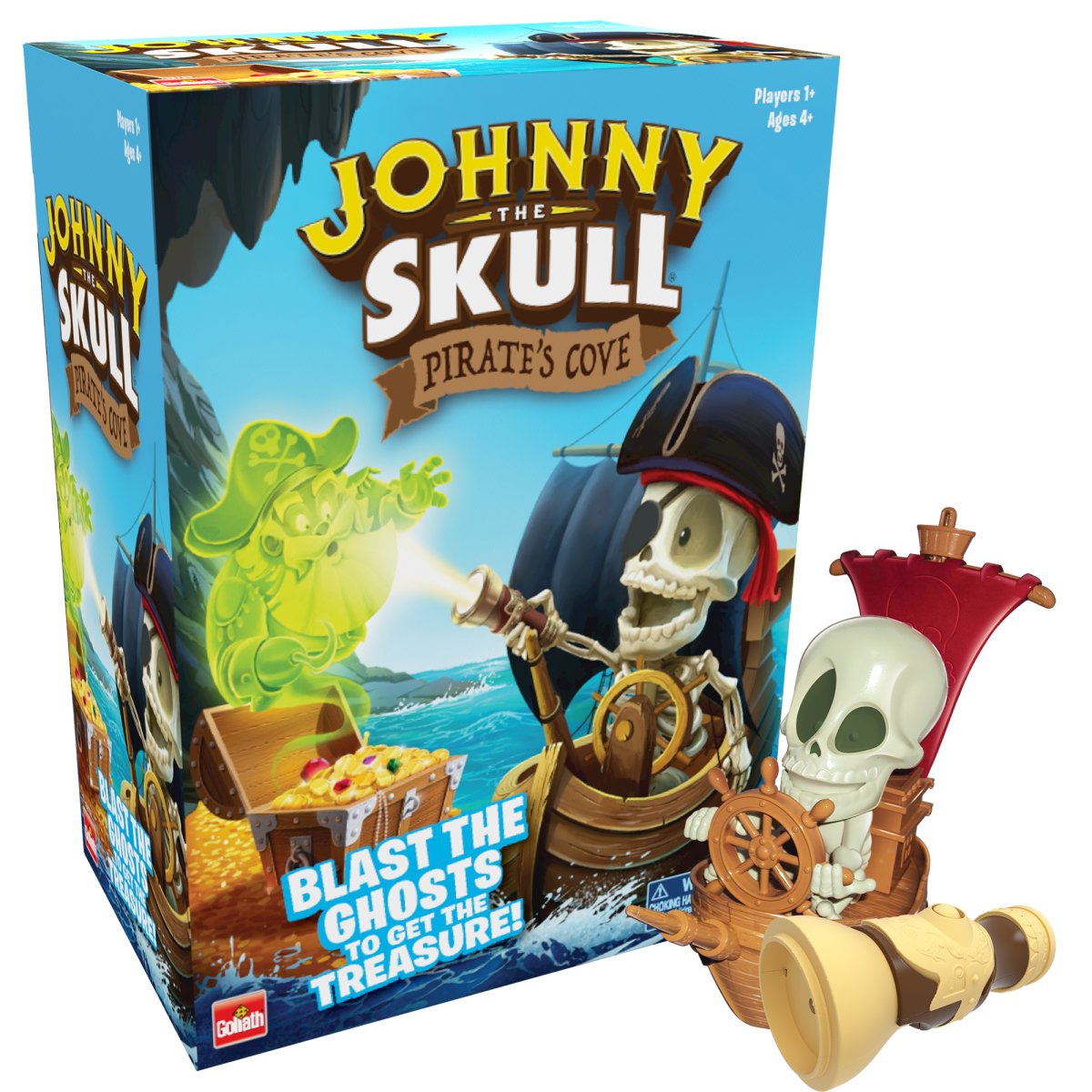 Johnny The Skull Pirate's Cove Board Game By Goliath