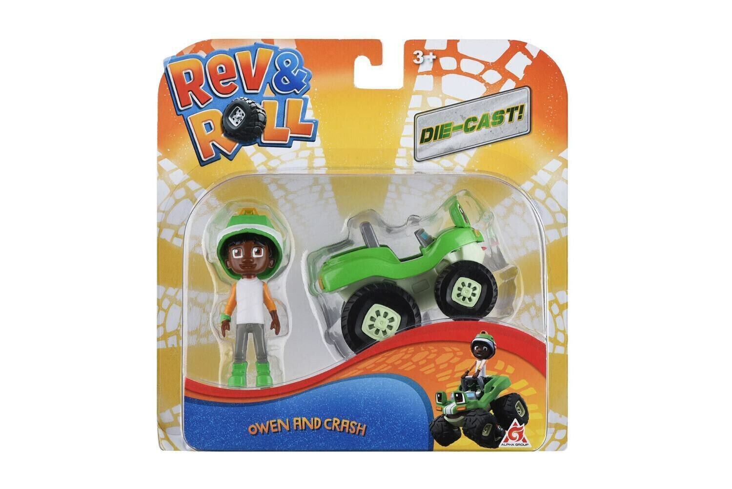 Rev & Roll - Diecast & Figure Set - Owen And Crash