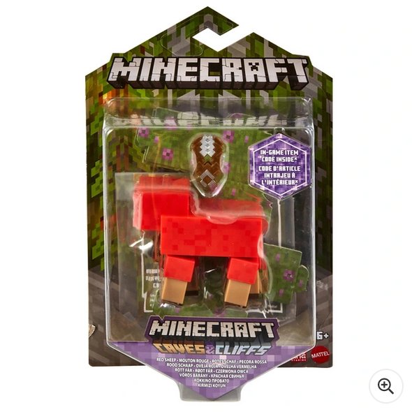 Minecraft 8cm Red Sheep Figure