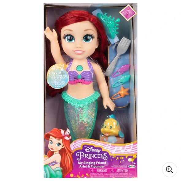 The Little Mermaid Disney Princess Ariel Singing Baby Doll