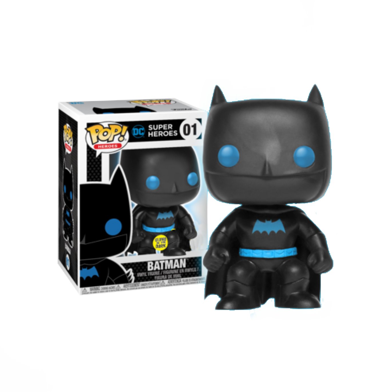 Funko Pop DC Super Heroes Batman Exclusive Glow in the Dark Sans 1