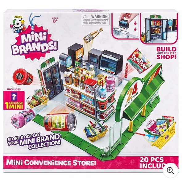 5 Surprise Mini Brands Mini Convenience Store Games Set By Zuru