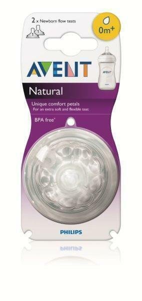Philips AVENT Natural Nipple Fast Flow 2Pk