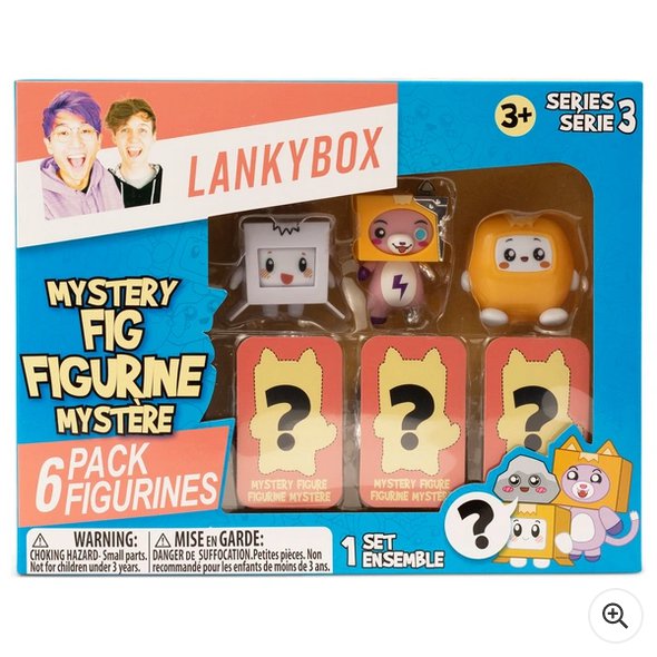 LankyBox Mystery Figure Series 3 6-Pack Assorted Sets 1 Supplied