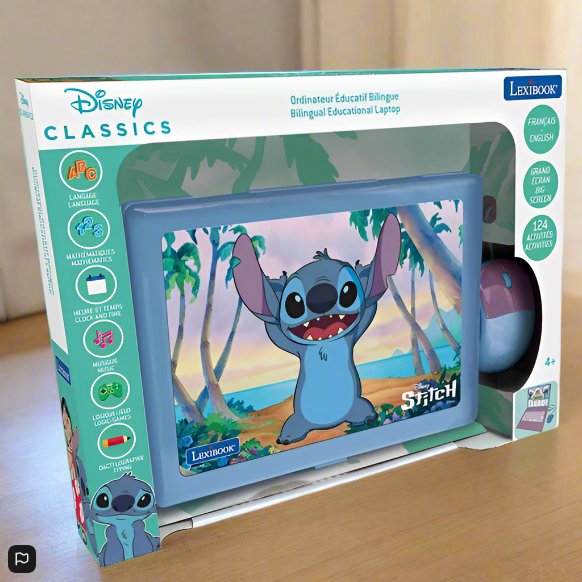 Lexibook Disney Stitch Bilingual Laptop English And French