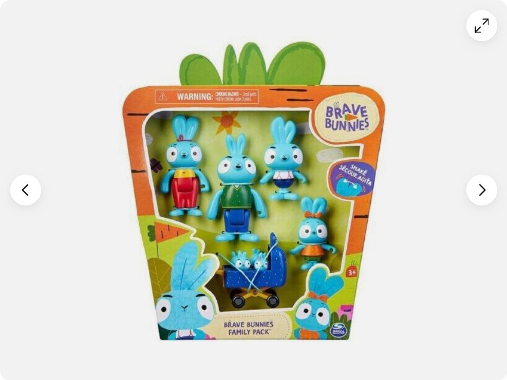 Brave Bunnies Rabbit Family 5-Pack Action Figures