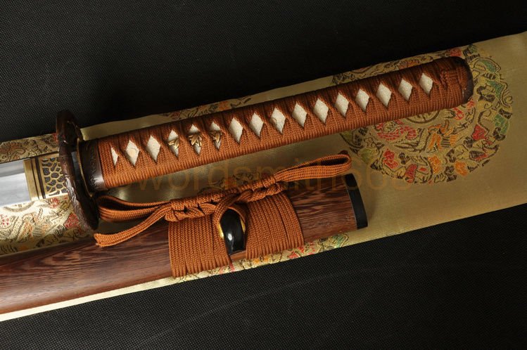 41" Handmade Japanese Samurai Tiger Sword KATANA Clay Tempered Full ...