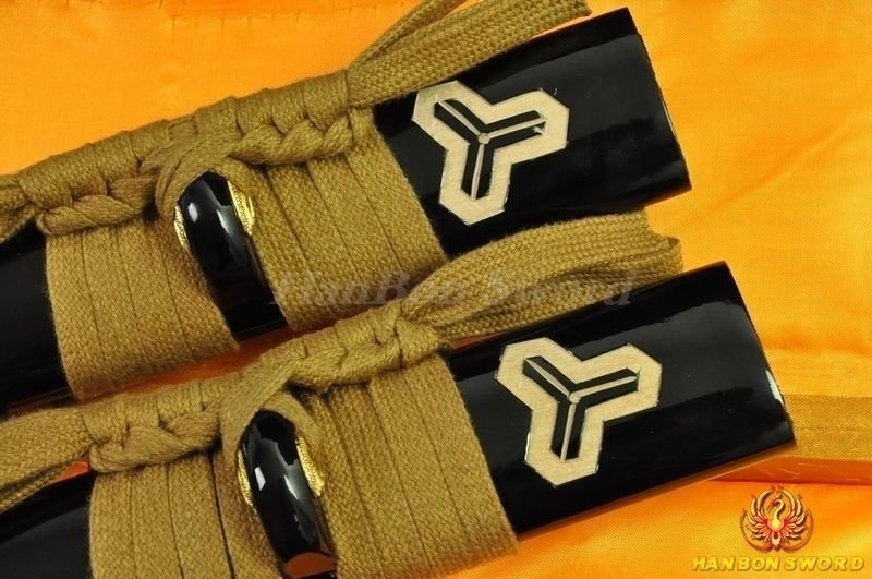 KILL BILL SWORDS SET (BILL+ BRIDE SWORDS) FOLDED STEEL CLAY TEMPERED BLADE