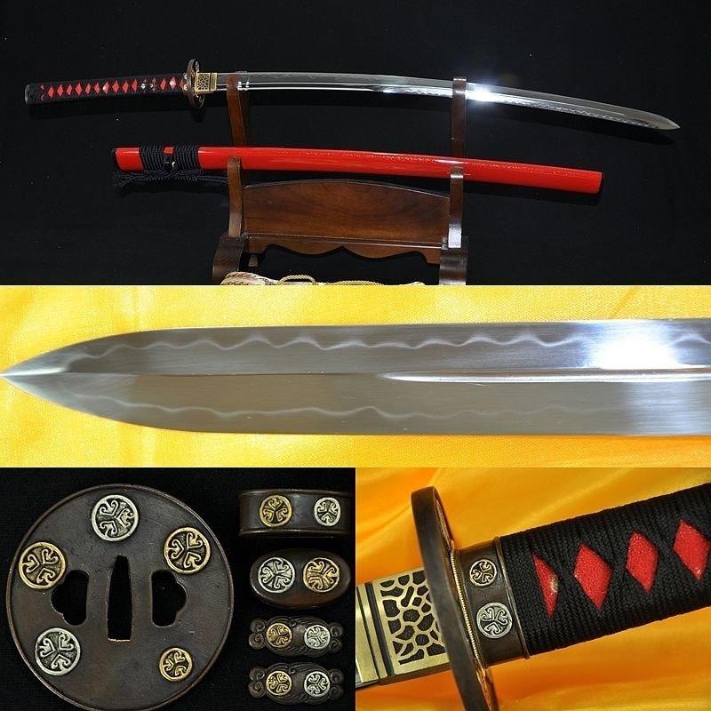 HIGH QUALITY JAPANESE SAMURAI SWORD KATANA Clay Tempered KOGARASU-MARU ...