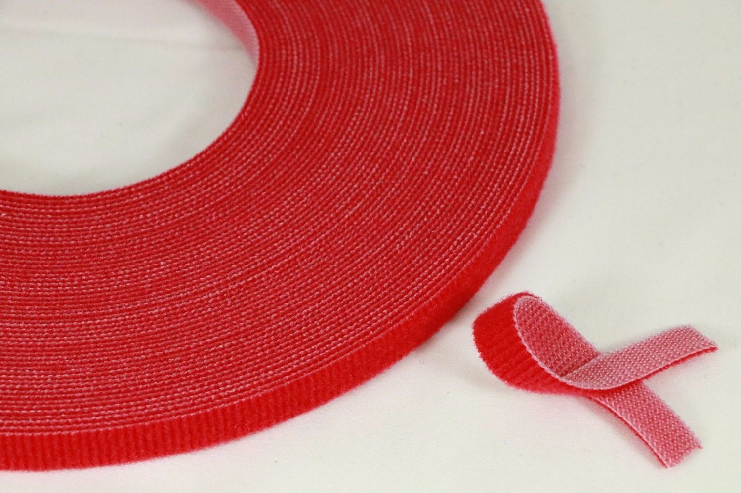 Red VELCRO® Brand ONE-WRAP® Tape 3/8" Wide - 25 Yards
