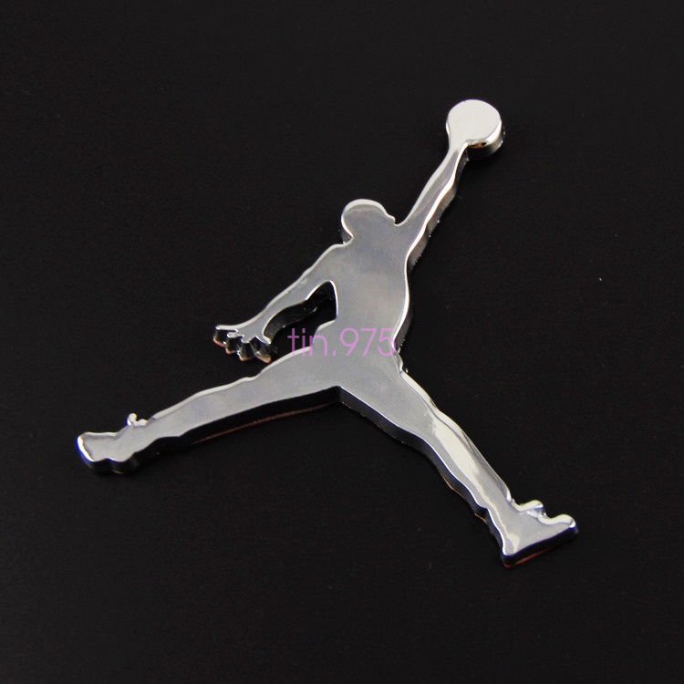 1X Jordan Jumpman 3D Metal Auto Car Motor Logo Emblem Badge Sticker ...