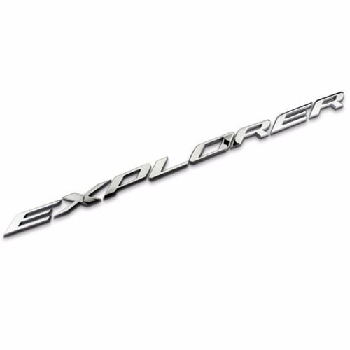 2011- 2017 Ford Explorer Sport Silver Hood Letters Emblem- Gloss Finish ...