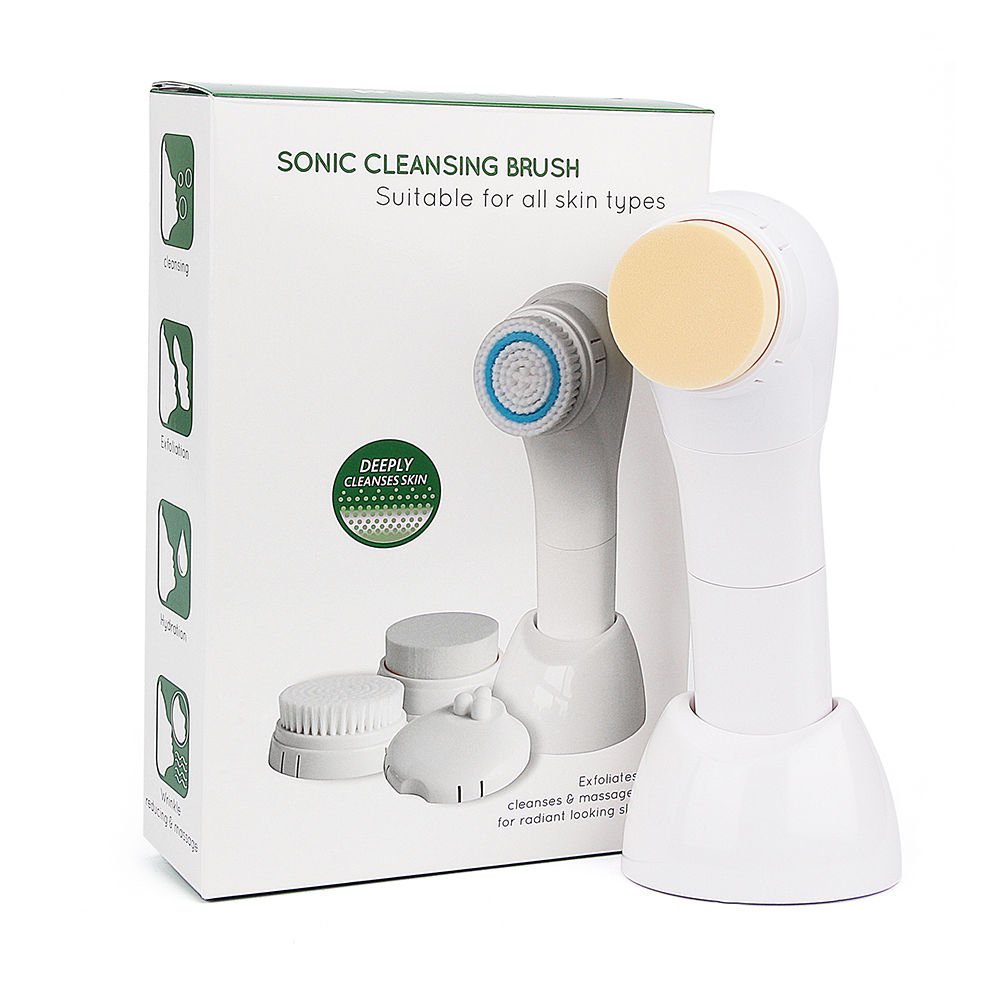 Ultrasonic Vibrating Facial Cleansing Massager Face Skin Care Brush ...
