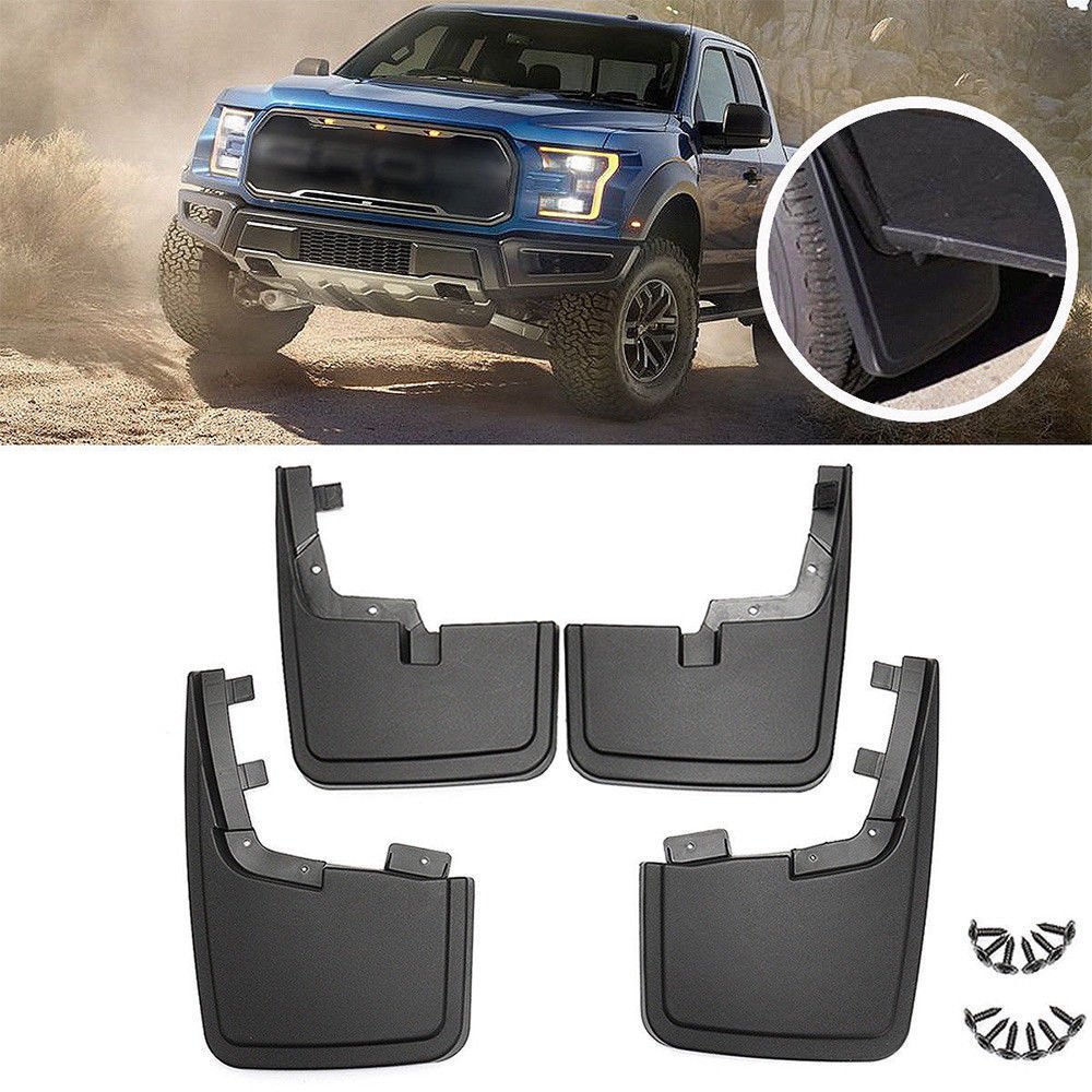 US 4pc Mud Guard Splash For Ford F-150 2015-2018(w/ Fender Flares ...