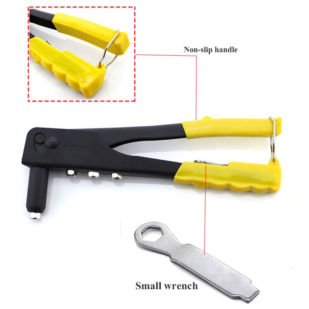 1pc Metal Pop Rivet Gun 4 Different Size Rivets Manual Hand Riveter ...