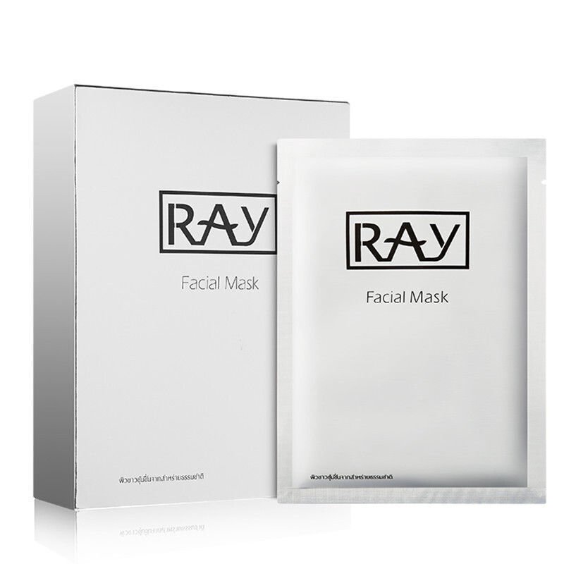 RAY Facial Moisturizing Silk Mask Thailand 10pcs SILVER