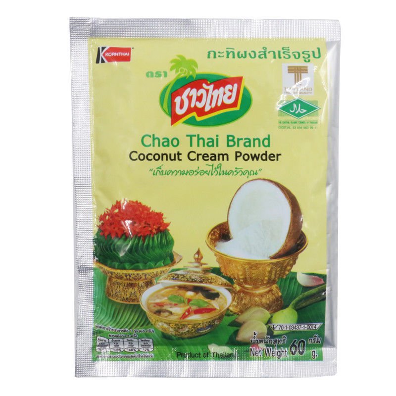 Coconut Powder Cooking Curry Cream Dessert ChaoThai 60 g Product of ...