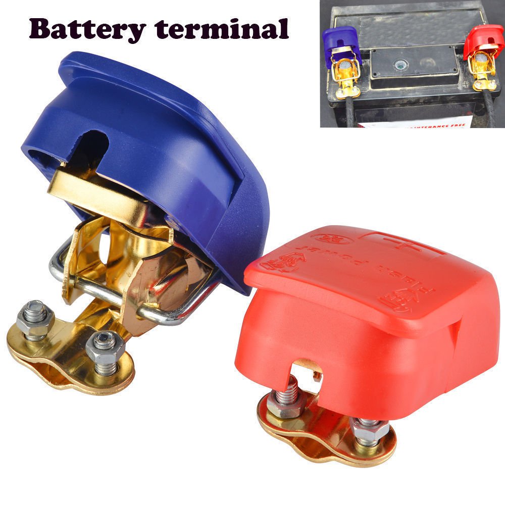 12V Car Caravan Boat Quick Release Battery Connector Terminal Clamps ...