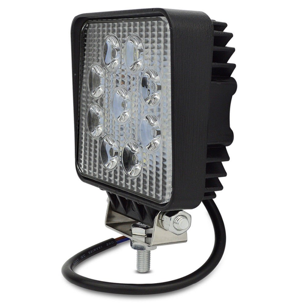 27W 4Inch Spot Square LED Work Light Offroad Fog Driving DRL SUV ATV ...