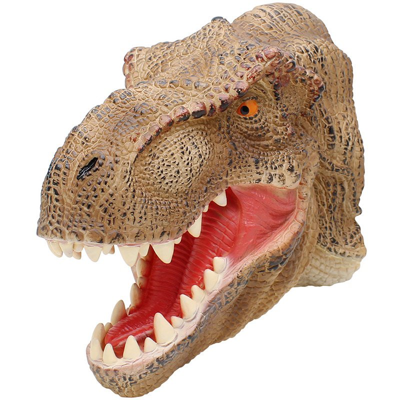 Dinosaur Hand Puppet For Stories Tyrannosaurus Head Hand Puppet Soft ...