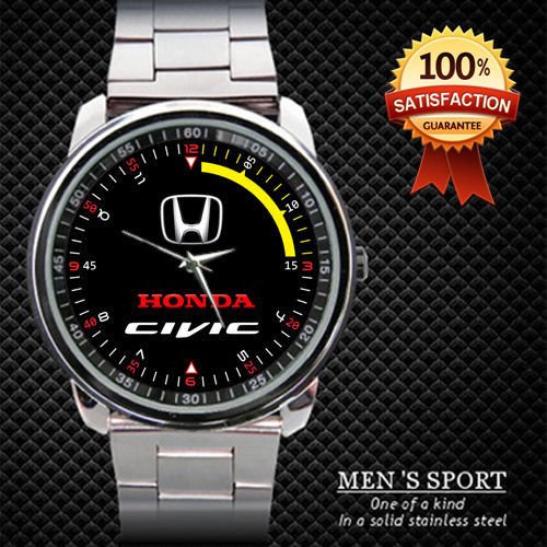 Car Racing Honda Civic Logo Custom Wristwatches Sport Metal Watch Best ...