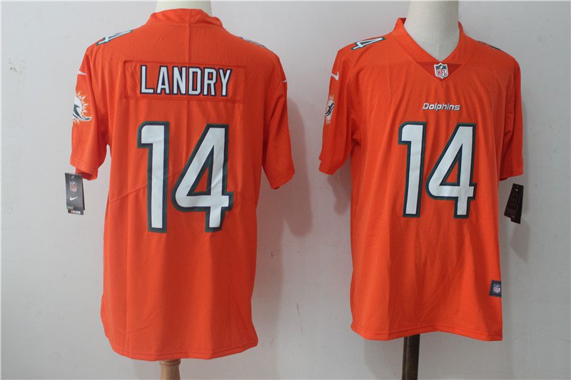 Jarvis Landry Men's Miami Dolphins Color Rush Limited Jersey Orange ...