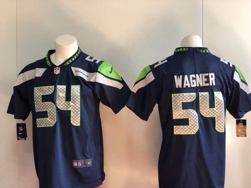 Bobby Wagner #54 Men's Seattle Seahawks Limited Player Jersey Blue