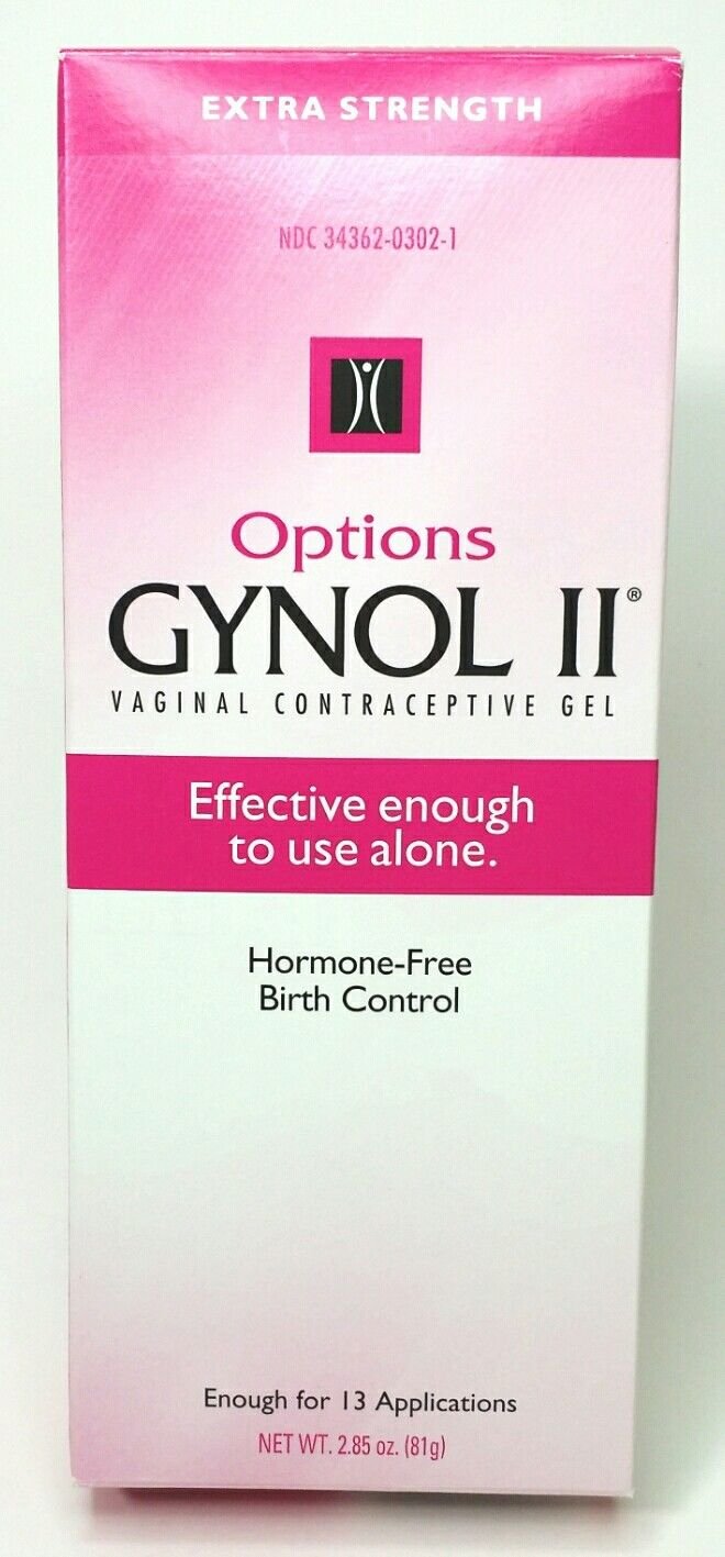 Gynol II Vaginal Contraceptive Gel 13 Applications 2.85 ounces