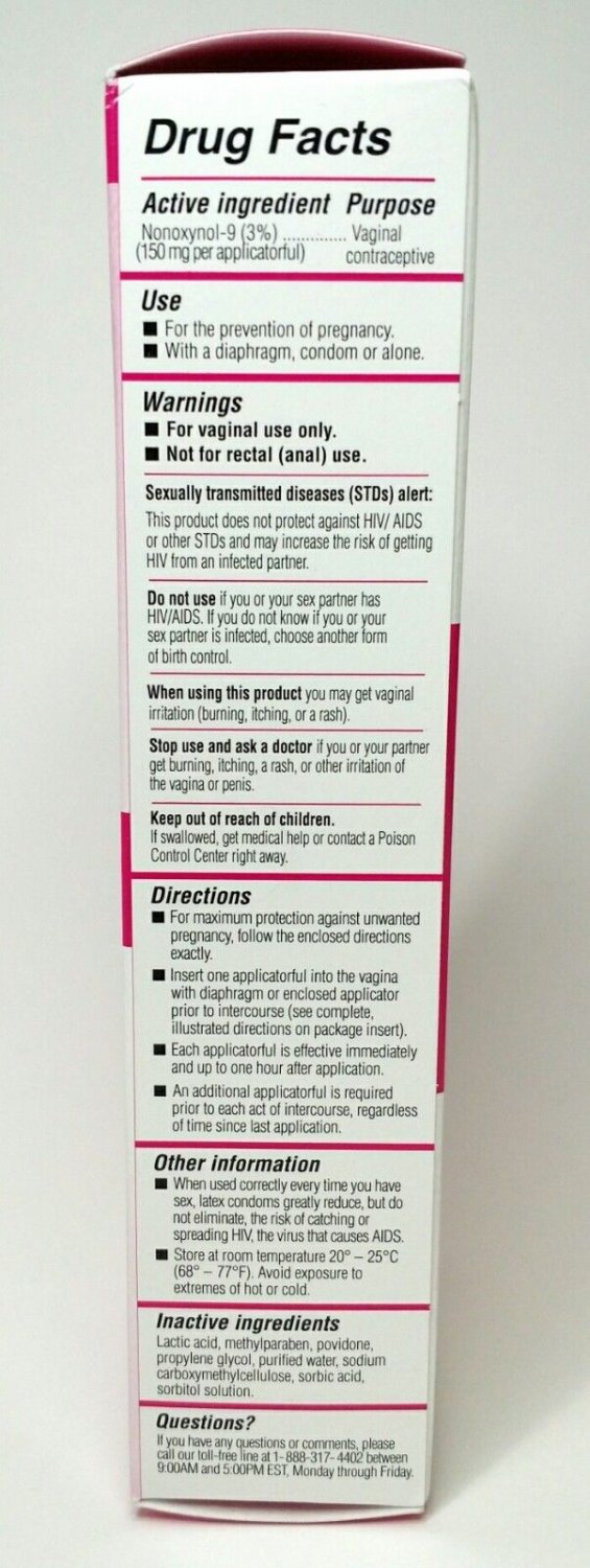 Gynol II Vaginal Contraceptive Gel 13 Applications 2.85 ounces