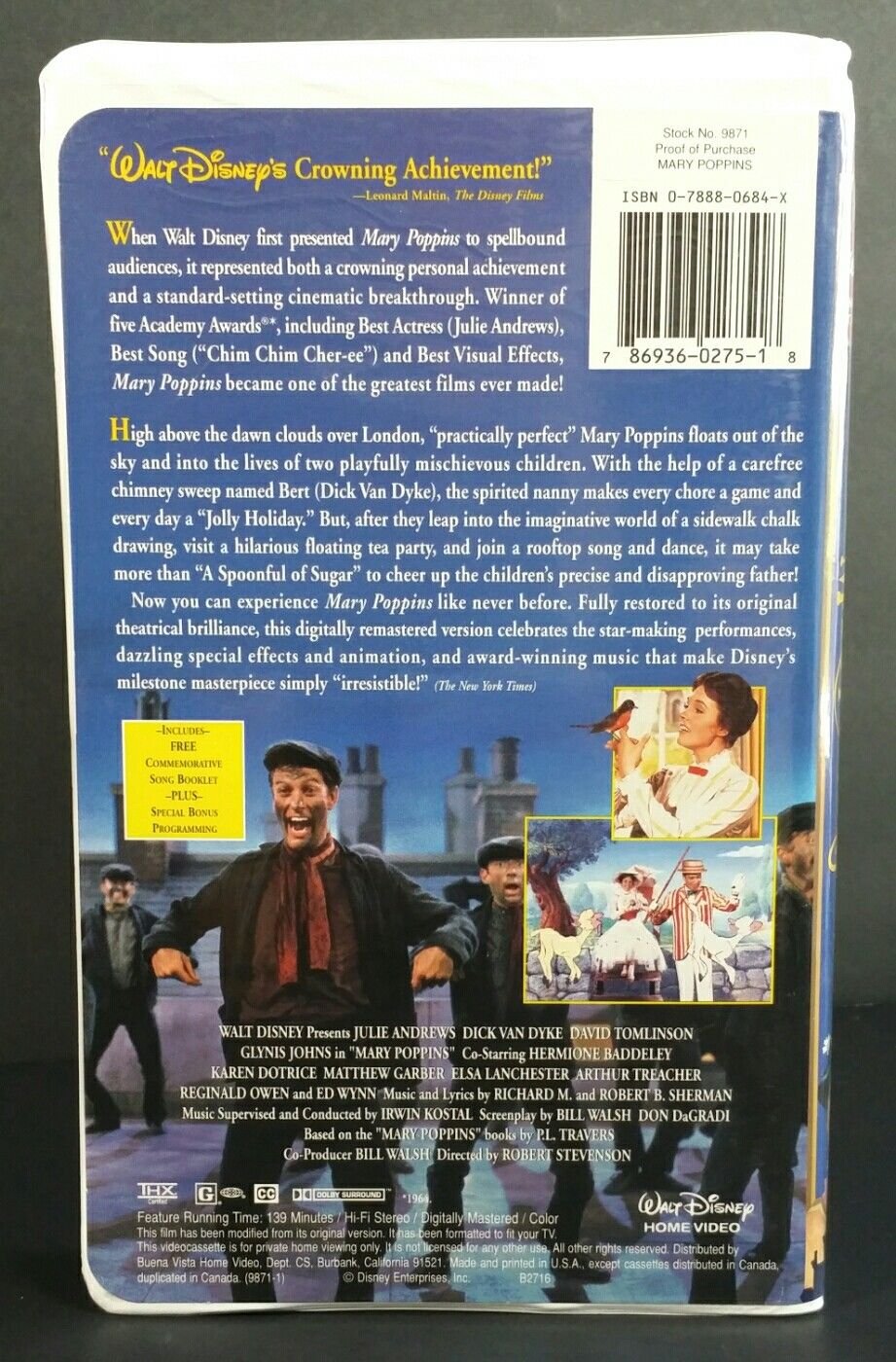 Walt Disney Mary Poppins VHS Tapes 3 Piece Lot 1994 1997 2000 Walt Disney Mary Poppins VHS Tapes 3 Piece Lot 1994 1997 2000