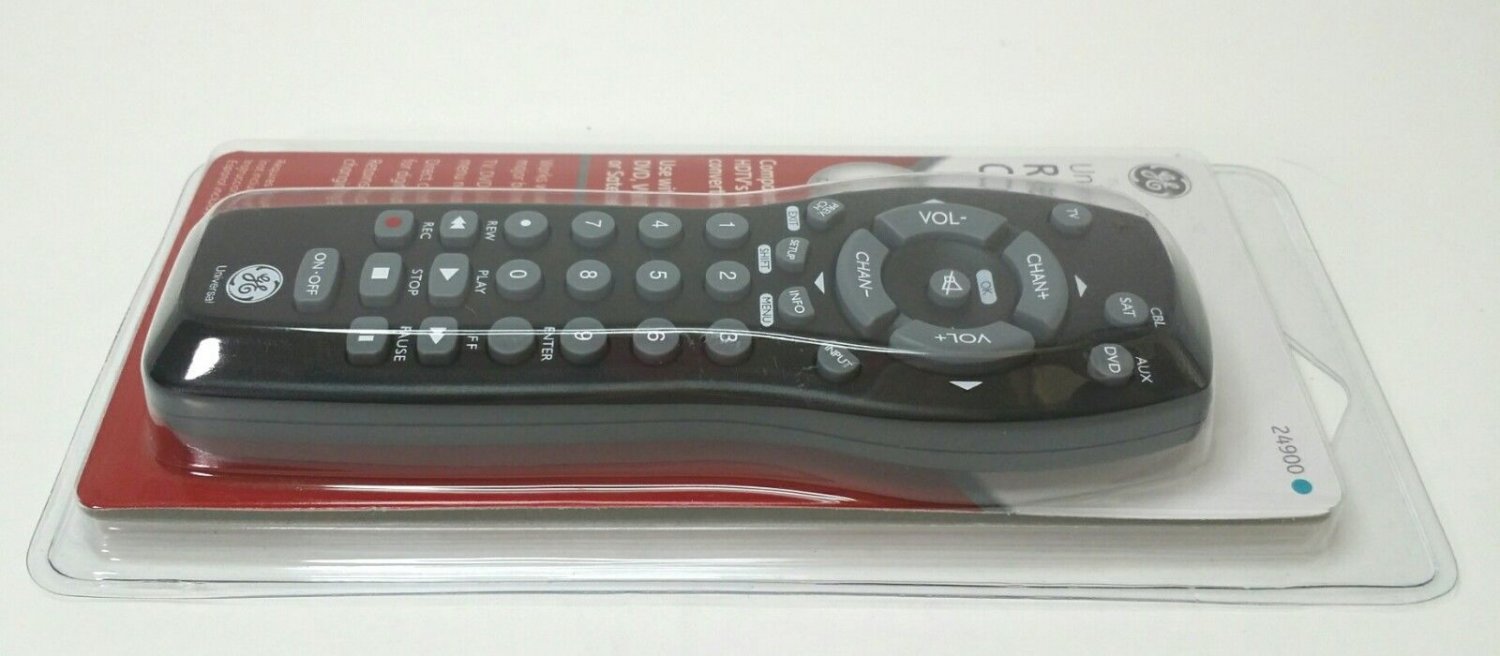Universal Remote Control GE 3 Device TV DVD VCR Cable