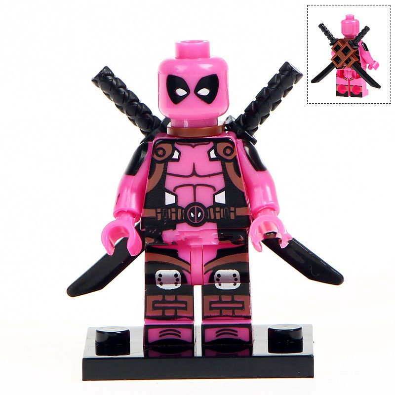 Pink Deadpool Lego Minifigure Toys