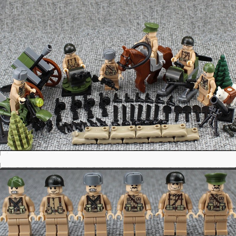 USSR Soviet National Army World War 2 Swat Military Lego Minifigure ...
