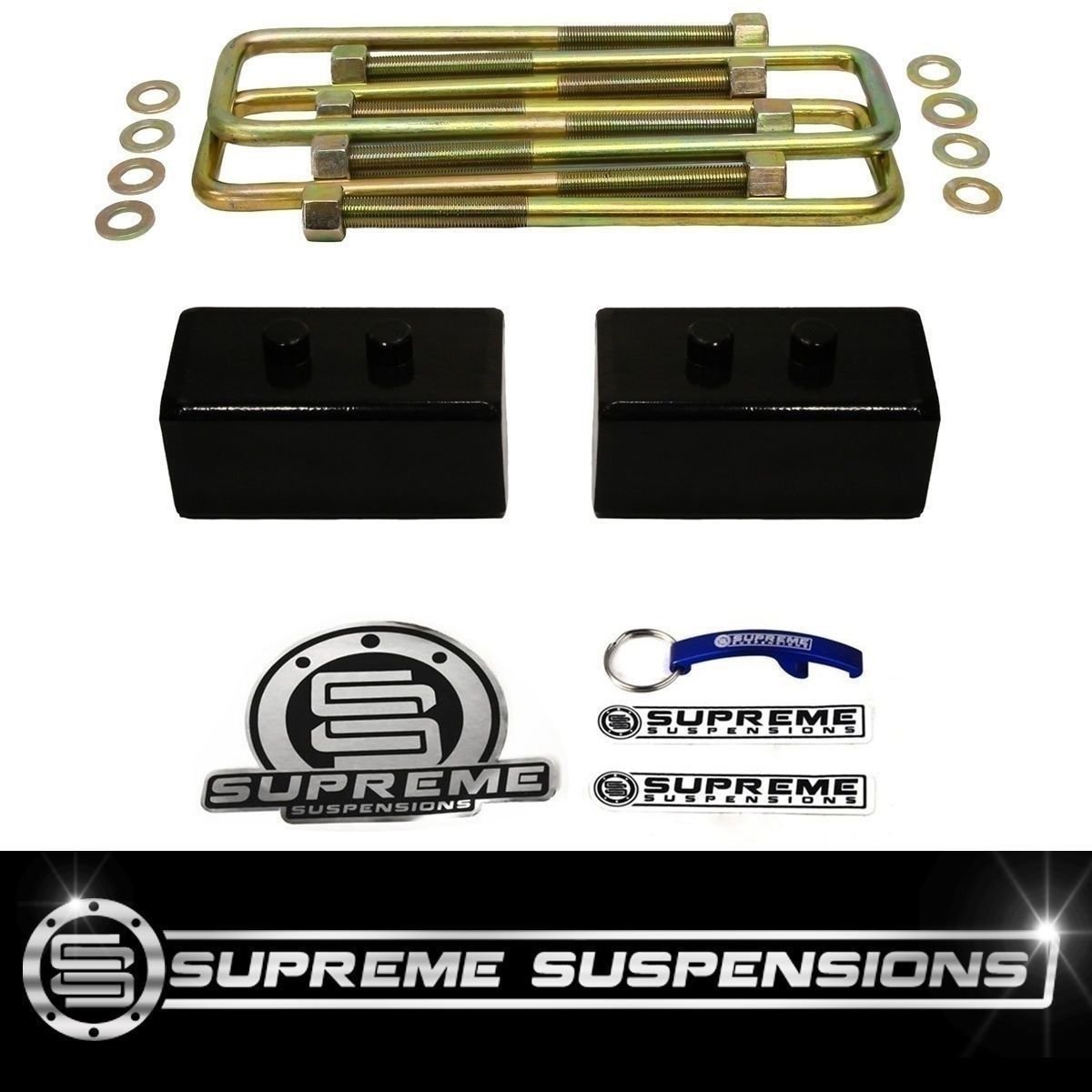 2004-2019 Ford F-150 1.5" 4WD / 3" 2WD Rear Lift Leveling Blocks Kit ...