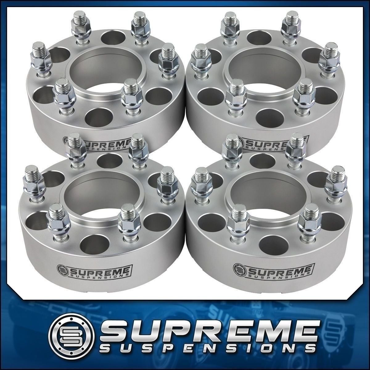 1.5" Wheel Spacers 2000-2018 Chevy Silverado Sierra Hubcentric Lip 6 ...