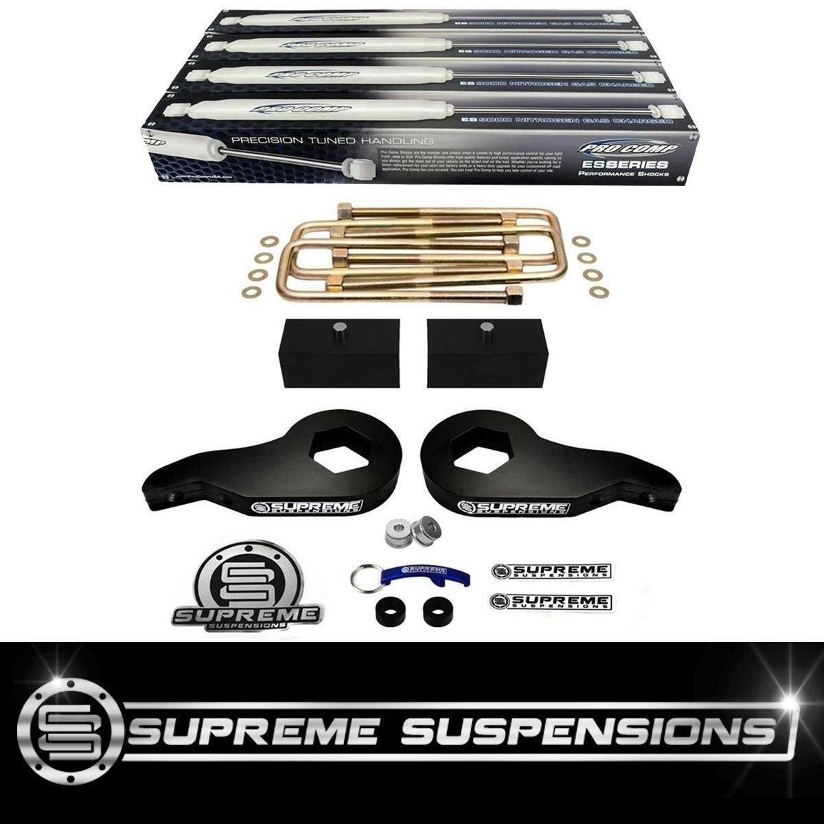 01-06 Chevy Silverado 1500HD 3" F+ 2" R Lift Leveling Kit 8-lug ...