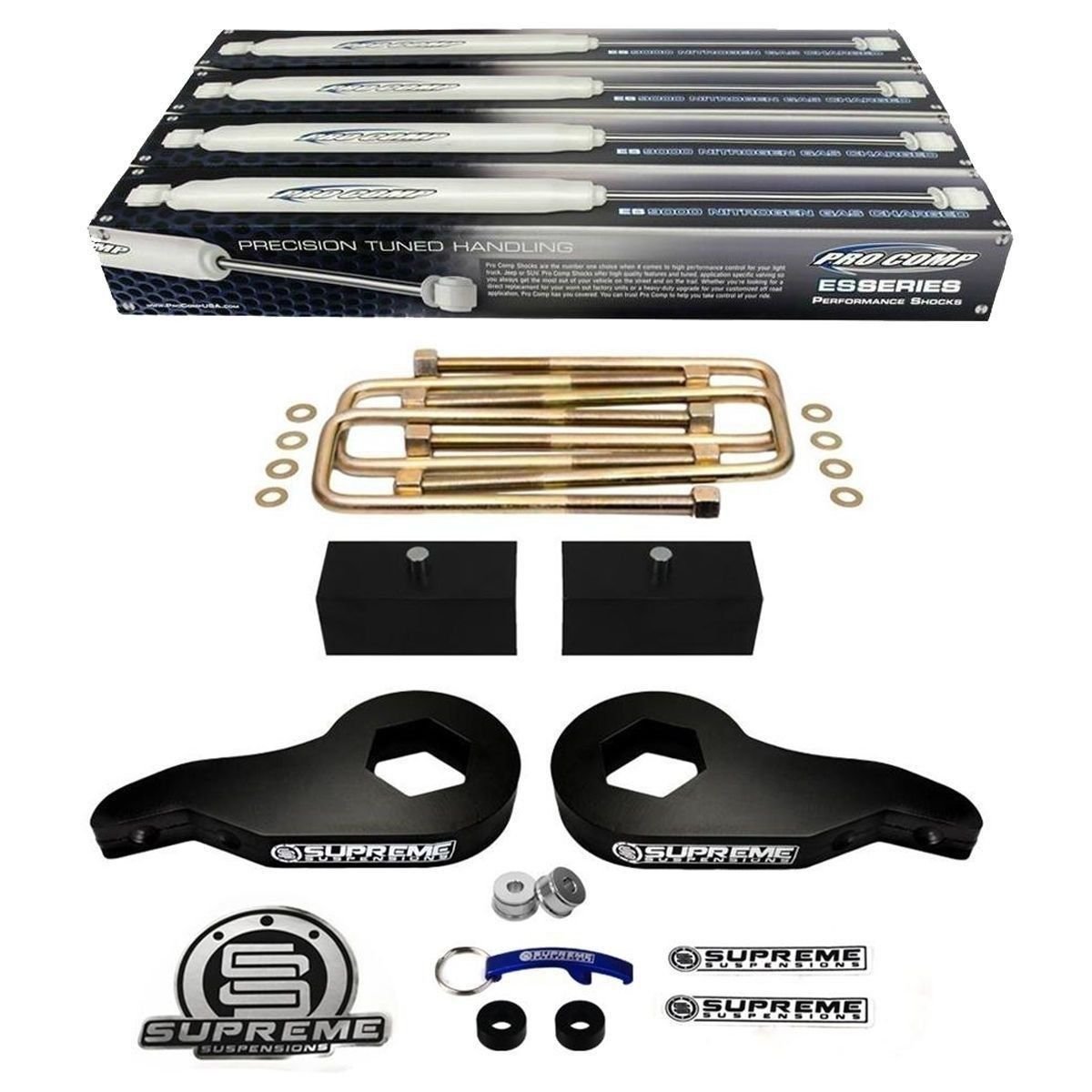 01-06 Chevy Silverado 1500HD 3" F+ 2" R Lift Leveling Kit 8-lug ...