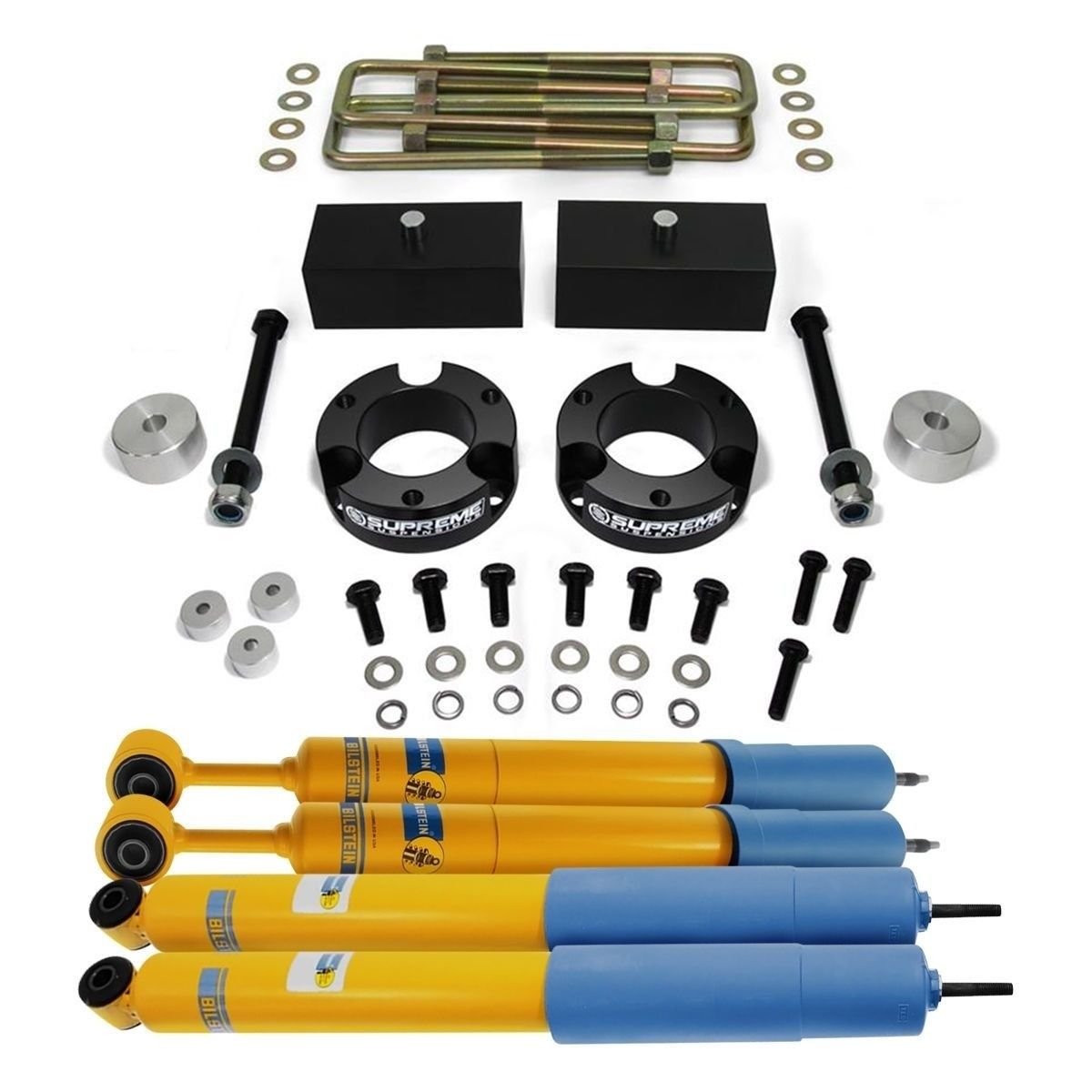 2005-2015 Toyota Tacoma 3" Front 2" Rear Lift Level Kit + Diff Drop ...