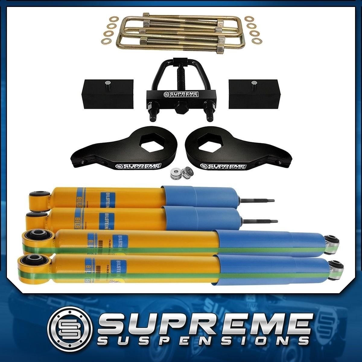 01-10 GMC Sierra 1500 2500 3500 HD 3" Front + 3" Rear Lift Kit ...