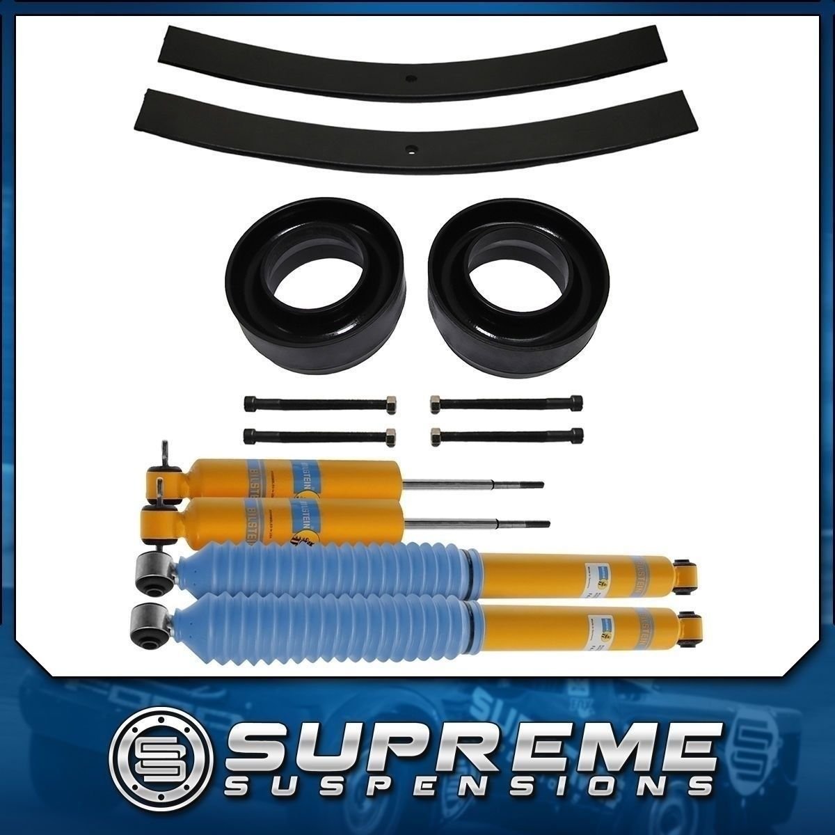98-03 Dodge Durango 3" Front + 2" Rear Level Lift Kit + Bilstein Shocks ...