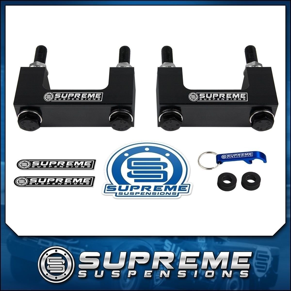 2006-2010 Hummer H3 4WD 4x4 1.5" Inch Lift Rear Billet Shock Extenders