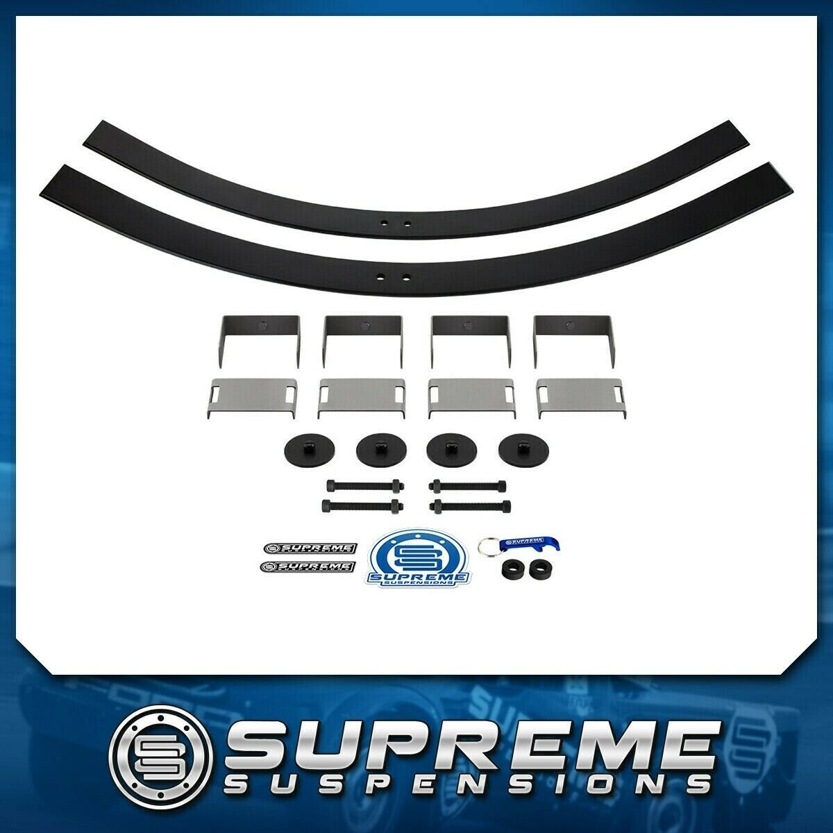 Steel 2.5" Rear Level Lift 2004-2020 Ford F150 Long Add-A-Leaf Kit w/ U ...