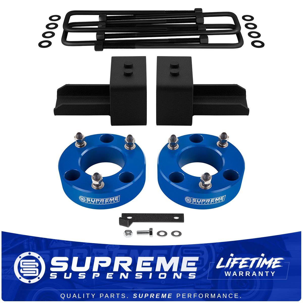 3" F + 2.5" R Complete Lift For 2004-2020 F-150 Blue Lift Kit 4x4 4WD