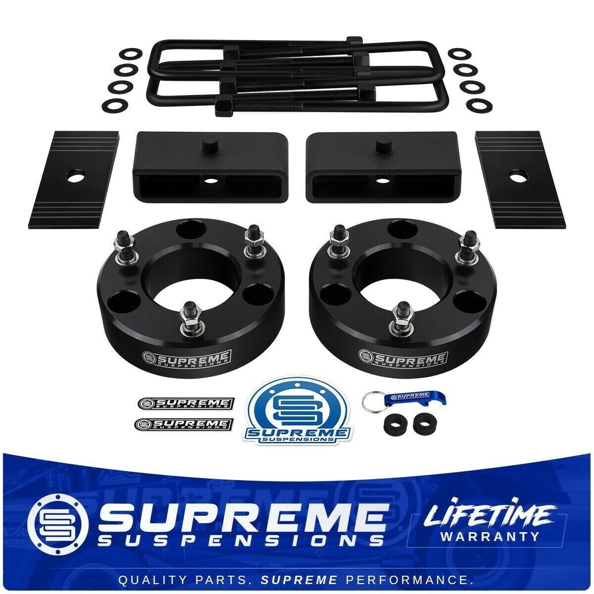 Fits 2004-2022 Nissan Titan 3" Front 1.5" Rear Lift Kit Block Shims 2WD ...