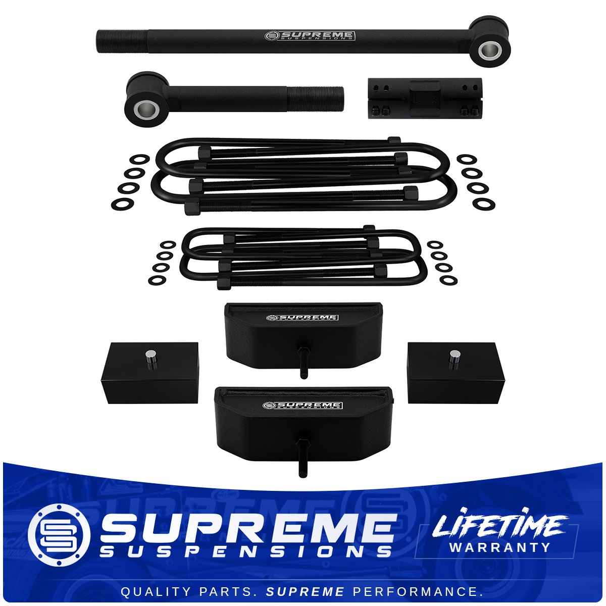 1999-2004 Ford F250 F350 2.5" Front 3" Rear Complete Lift Kit + Adj ...