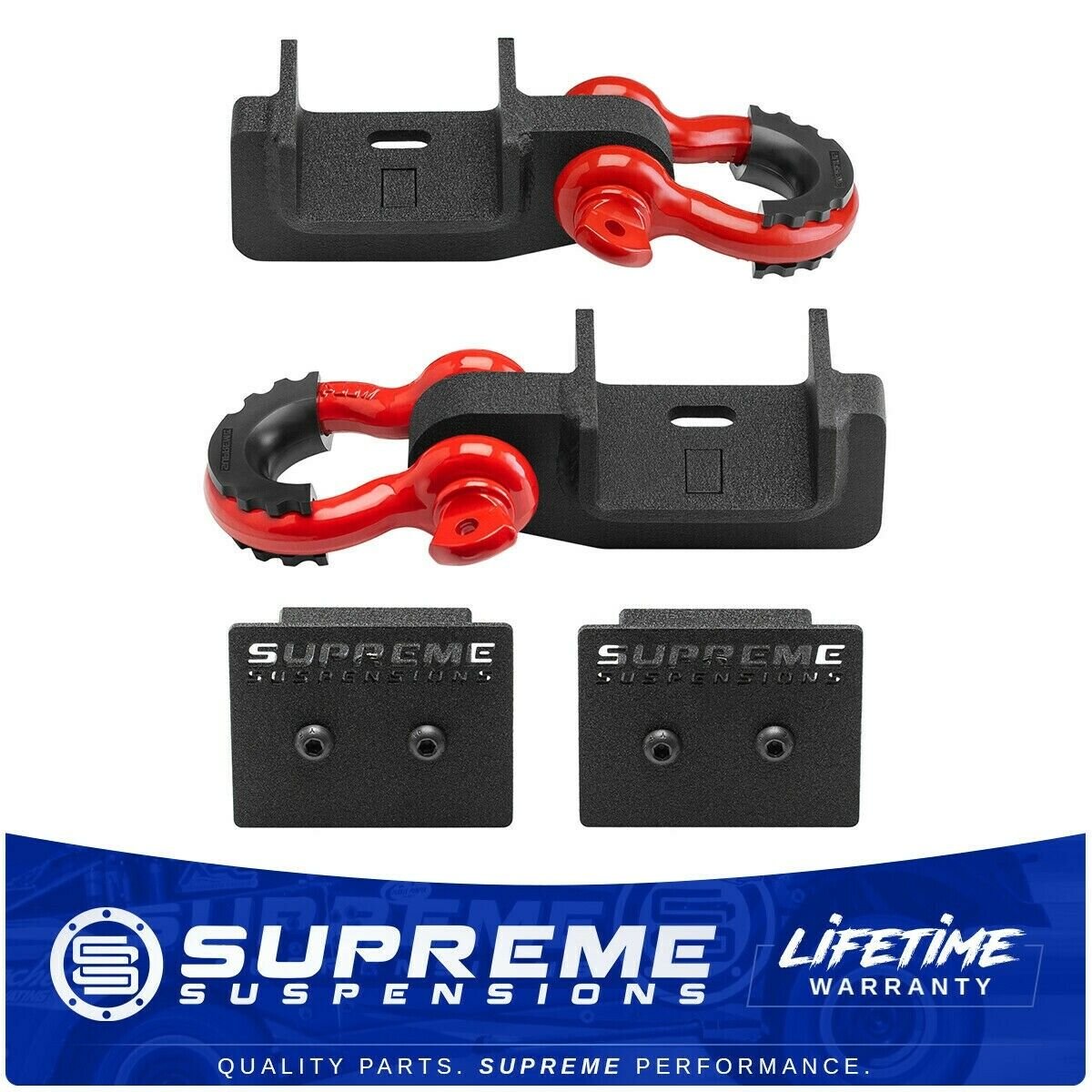 For 2009 - 2022 Toyota Tacoma Bolt-On Shackle Mount Recovery Brackets ...