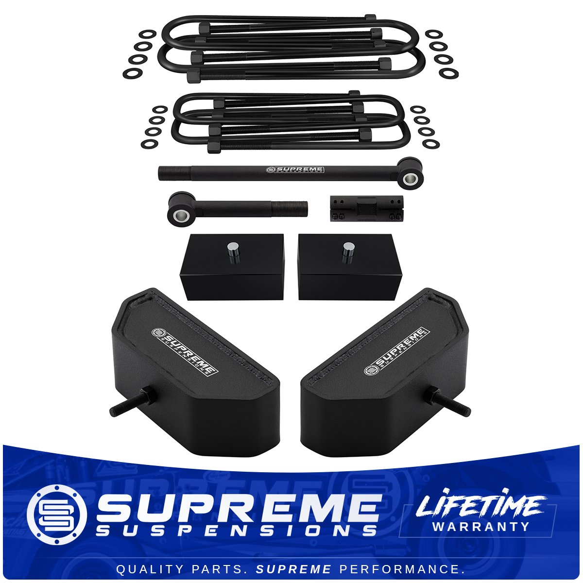1999-04 F250 F350 Super Duty 3.5" Front + 3" Rear Full Lift Kit + Adj ...