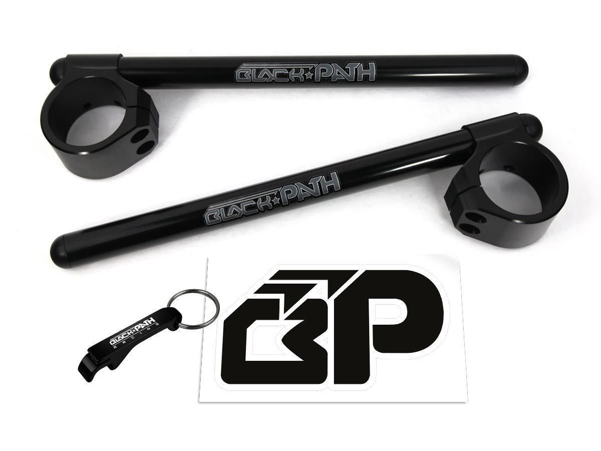 BP 1994-2019 YAMAHA YZF 750 R1 R6 50mm Black Handlebars Clip On ClipOn 7/8"