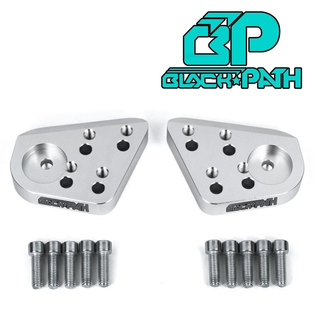 BP 2005-2014 BMW R1200RT Silver 1" Handlebar Risers Extenders Kit