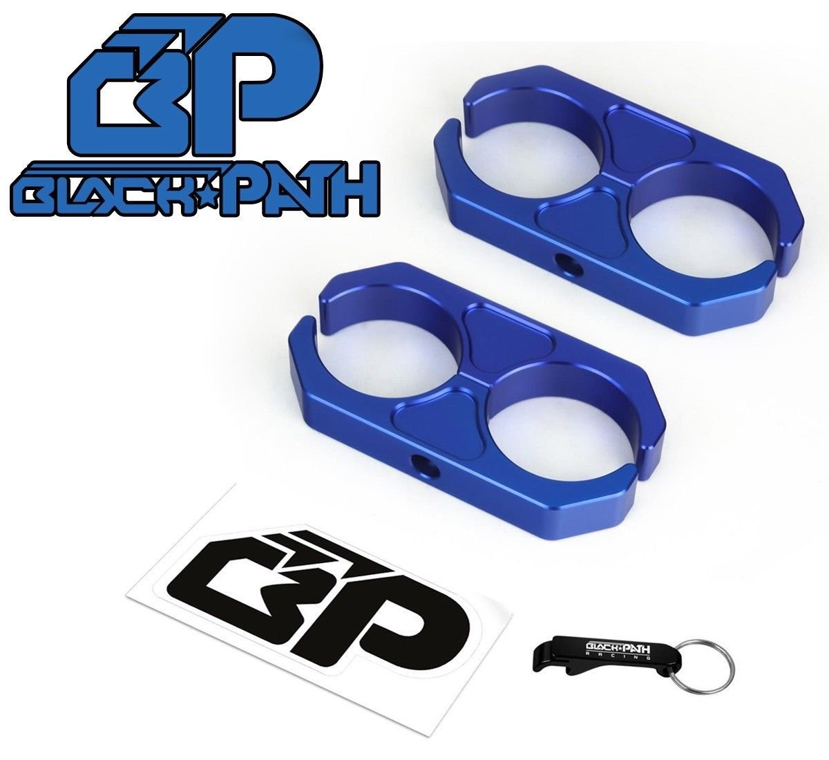 Blue Universal Coilover Reservoir Bracket Shock Reservoir Mount Brackets